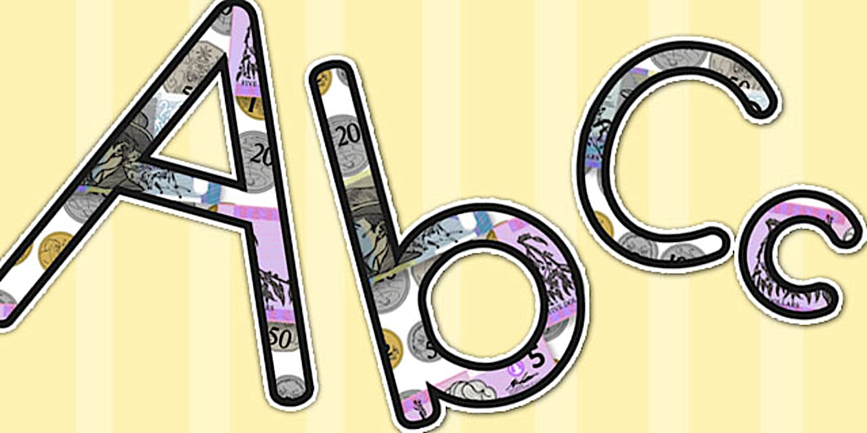 Money Display Lettering - Twinkl