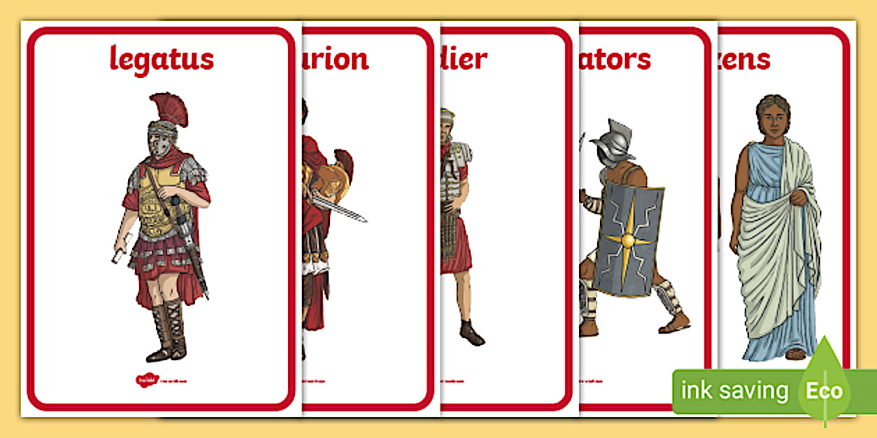 Cursive Roman People Posters (teacher made) - Twinkl