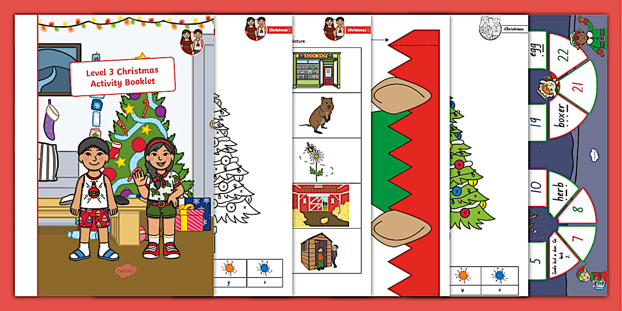 Twinkl Phonics - Level 3 Christmas Activity Booklet - Twinkl