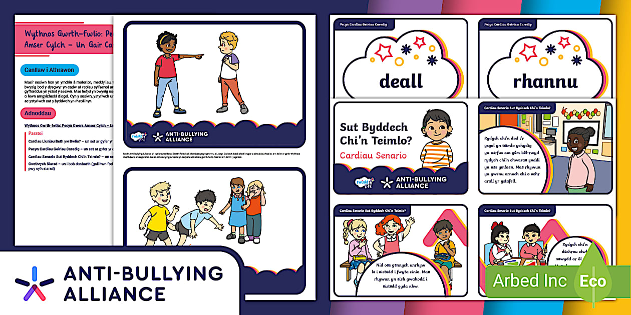 Gyda'n Gilydd Yn Erbyn Bwlio: Pecyn Gwers CC1/2