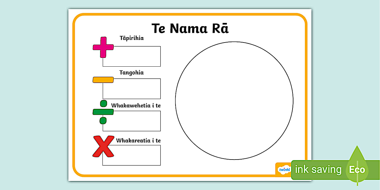 Te Tau o te Rā Daily math focus Number of the day in Māori
