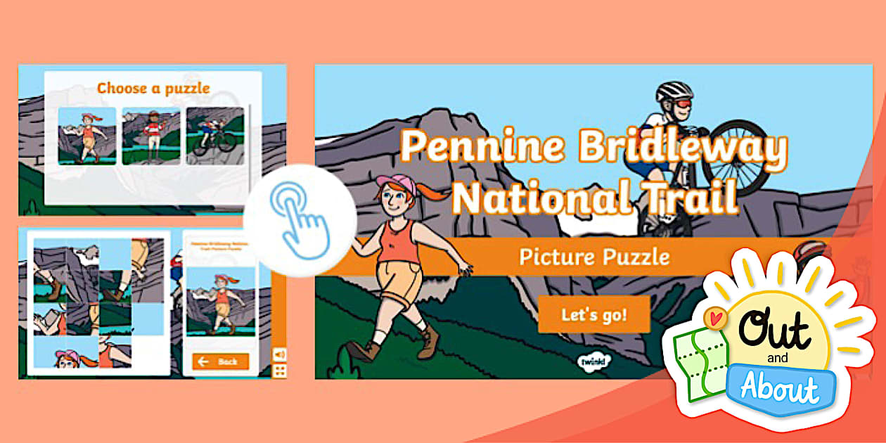Pennine Bridleway National Trail Picture Puzzle - Twinkl