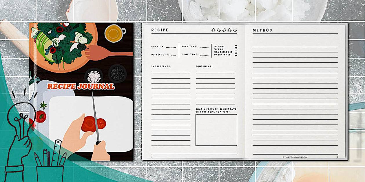Cooking Scene | Recipe Journals | Twinkl Busy Bees - Twinkl