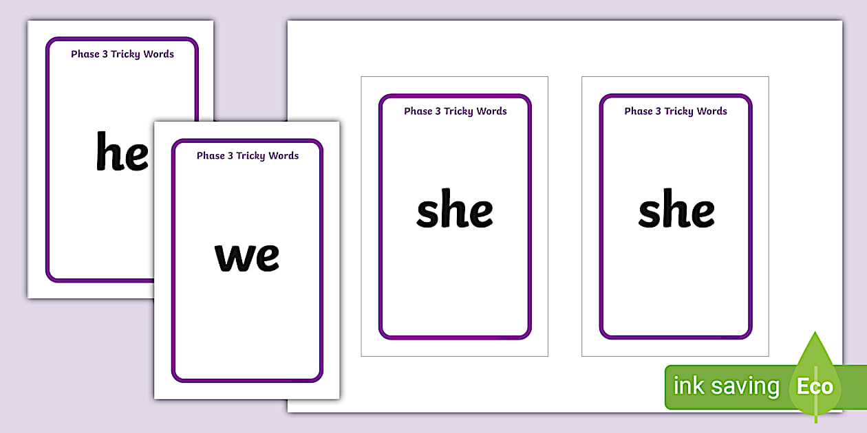 IKEA Tolsby/Fiestad Large Phase 3 Tricky Word Prompt Frame