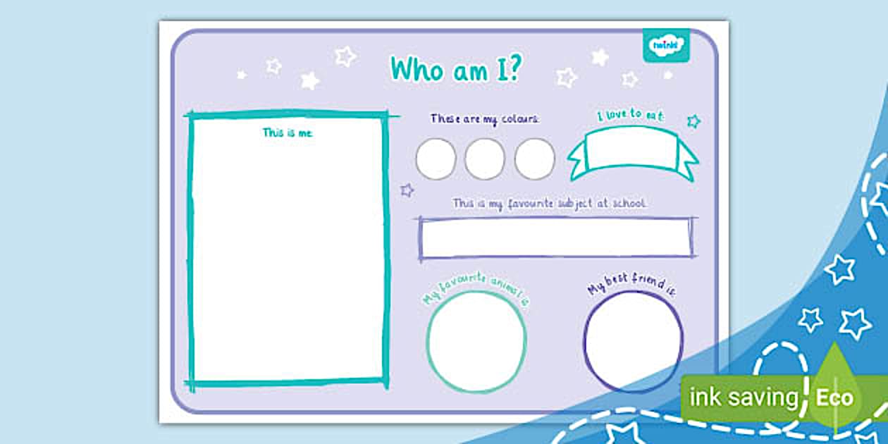Who Am I? Activity Sheet (teacher made) - Twinkl