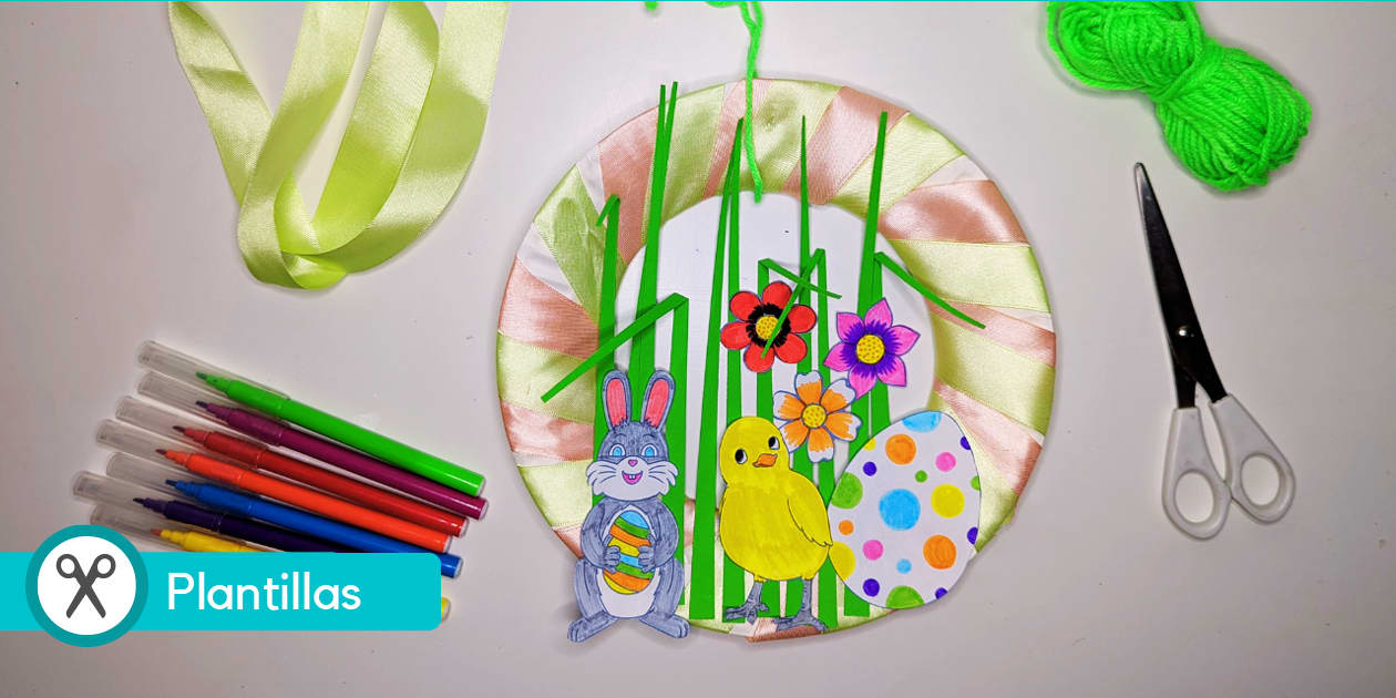 Manualidad: Corona de huevos de Pascua (teacher made)