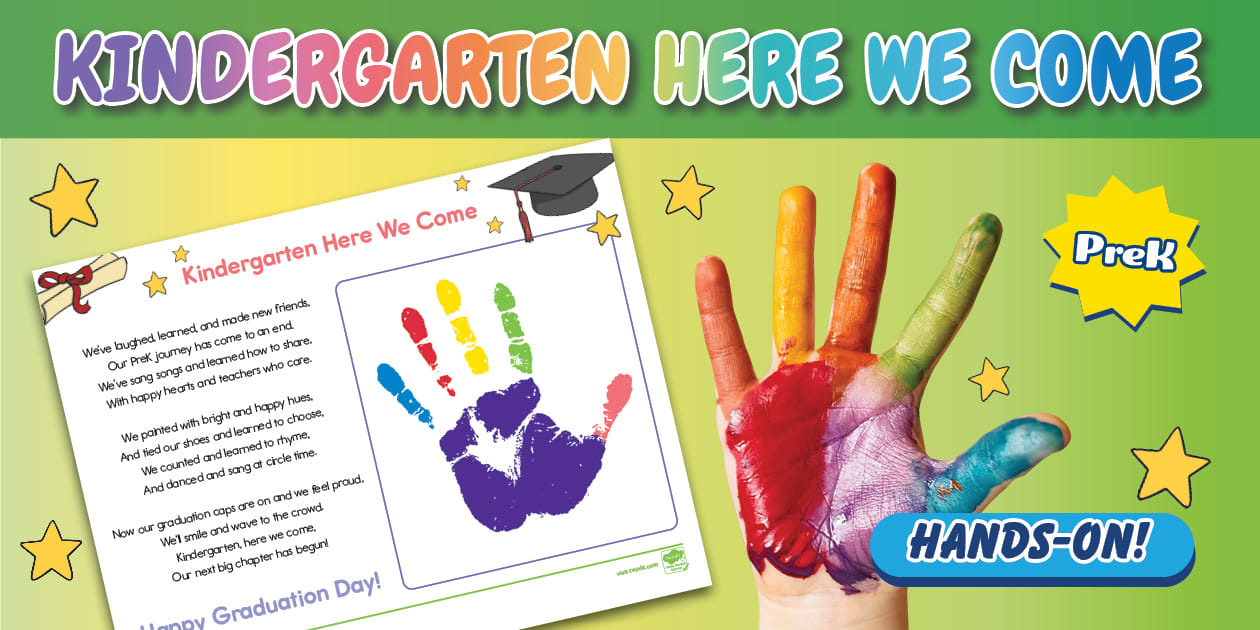 Prekindergarten Graduation Day Poem and Handprint Craft