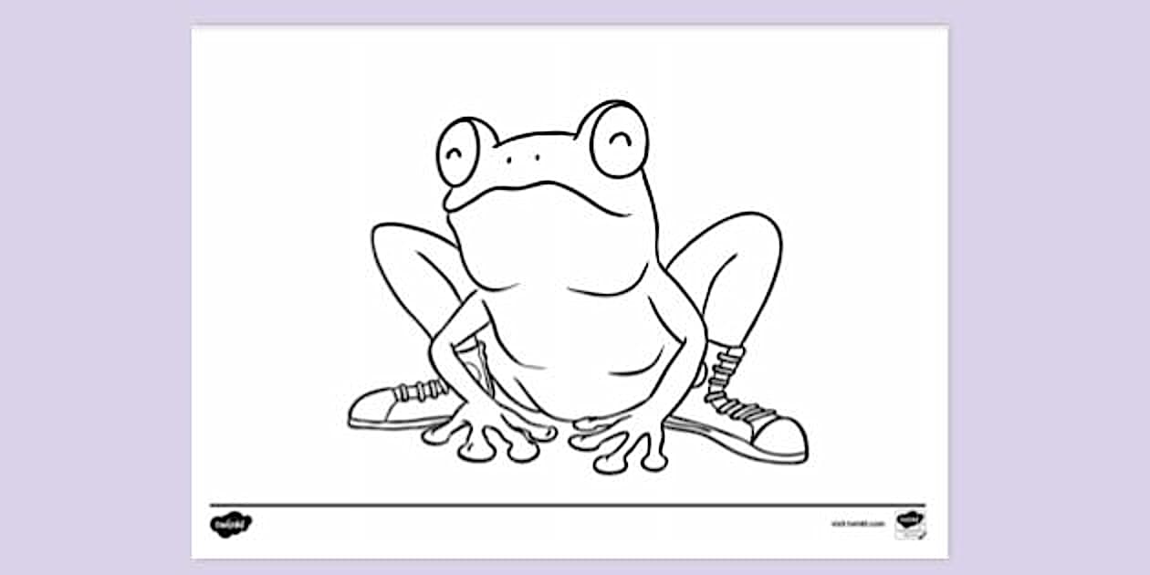 Frog Colouring | Colouring Pages For Kids | Twinkl Resources