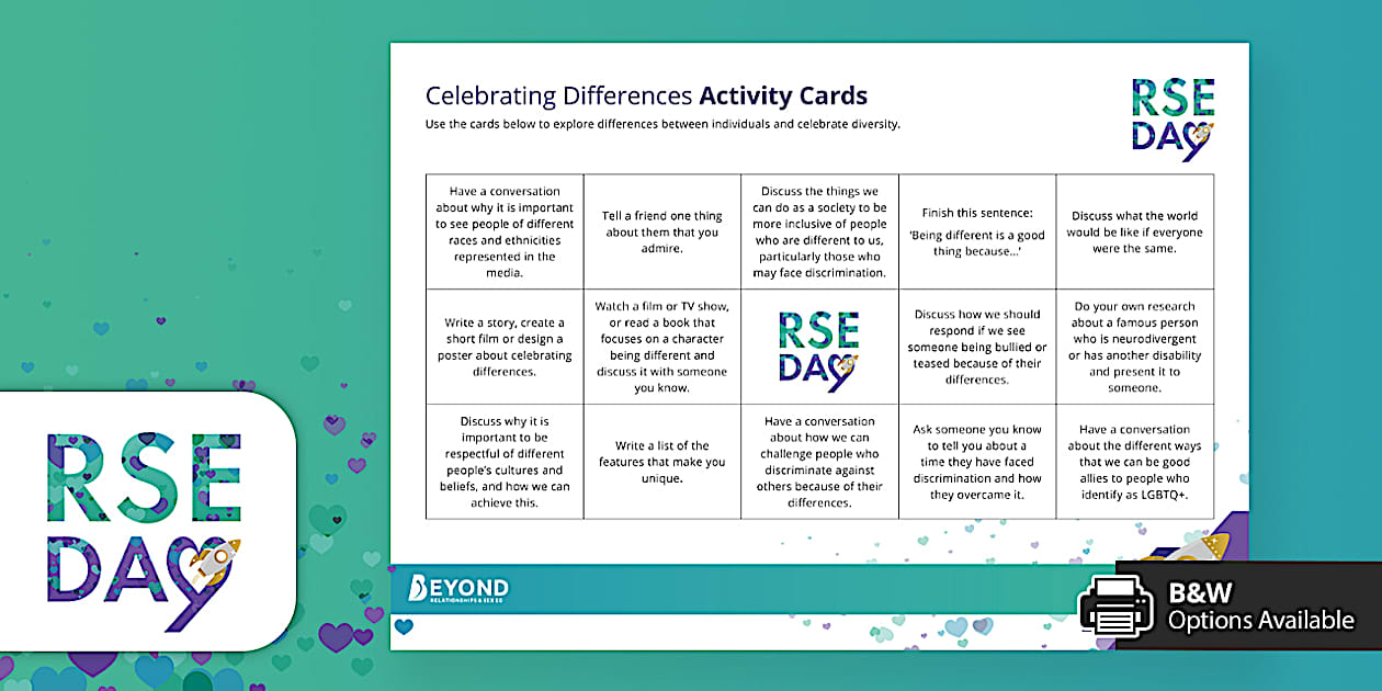 FREE! - Celebrating Differences Activities KS3 | RSE