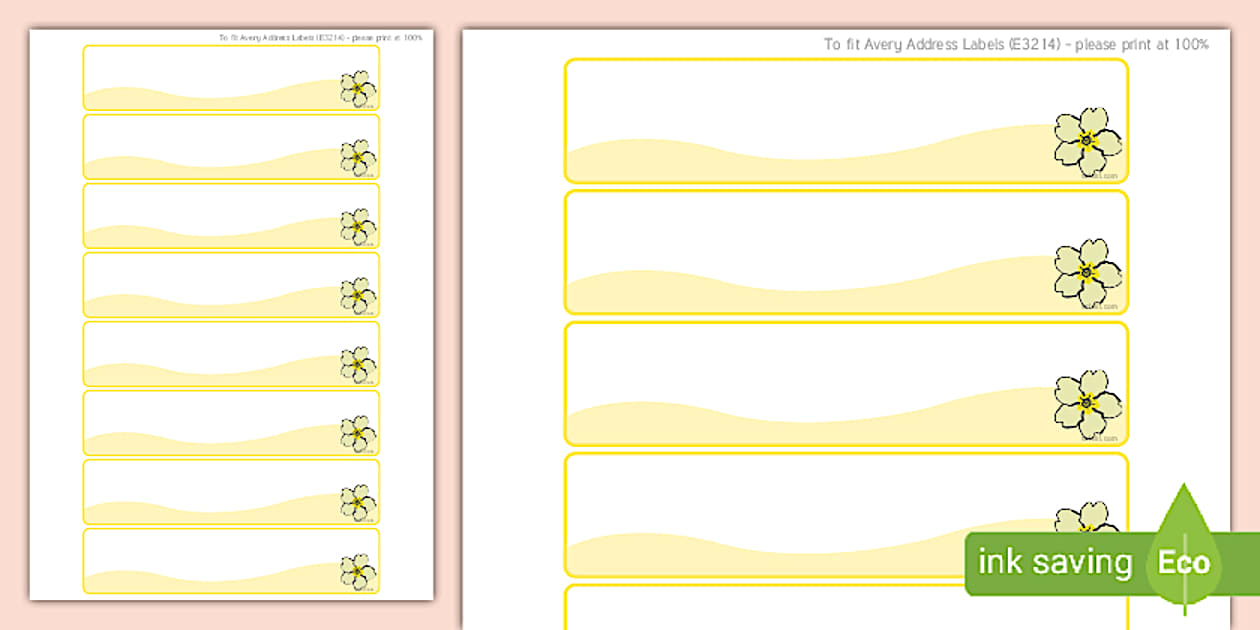 👉 Primrose Themed Editable Tray Labels