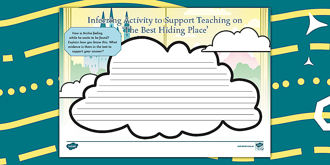 Inferring Activity for ‘The Best Hiding Place’ - Twinkl