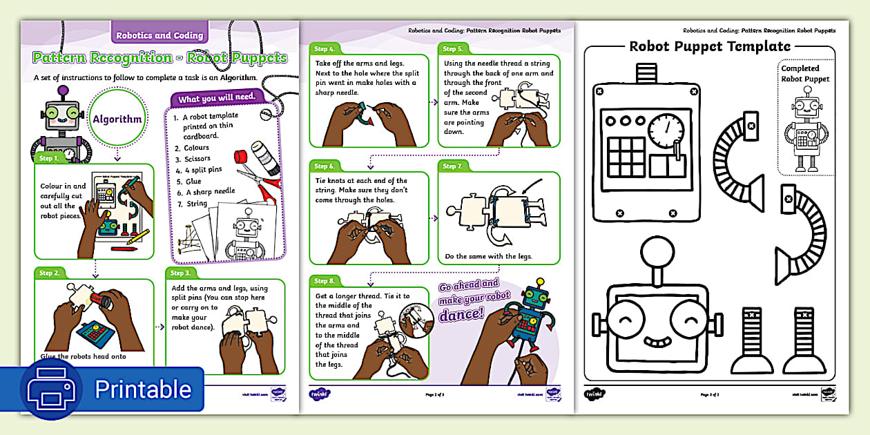 Robotics and Coding: Algorithms - Making a Robot Puppet Robotics and Coding: Algorithms - Making a Robot Puppet