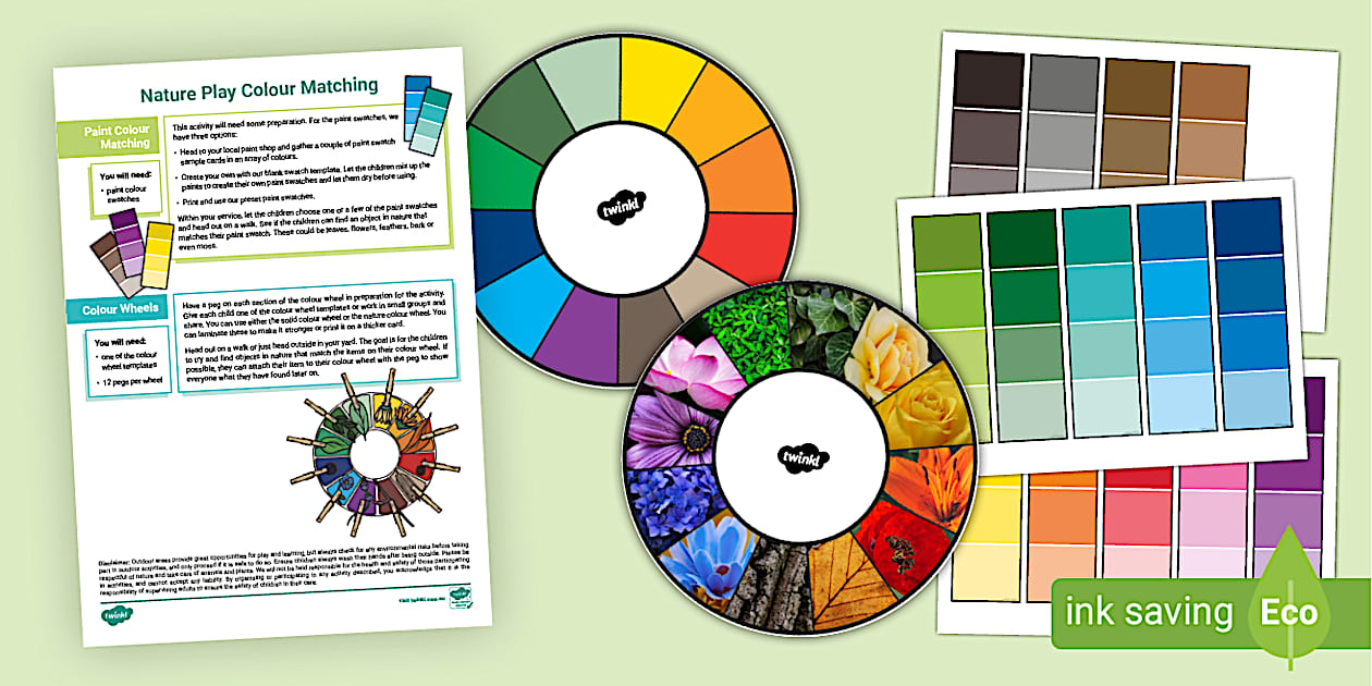 Nature Play with Colour Matching Activities (teacher made)