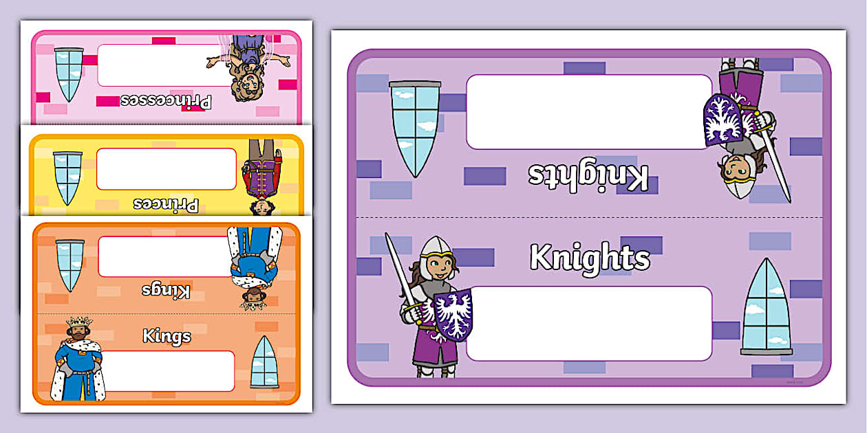 👉 Castle-Themed Group and Table Signs