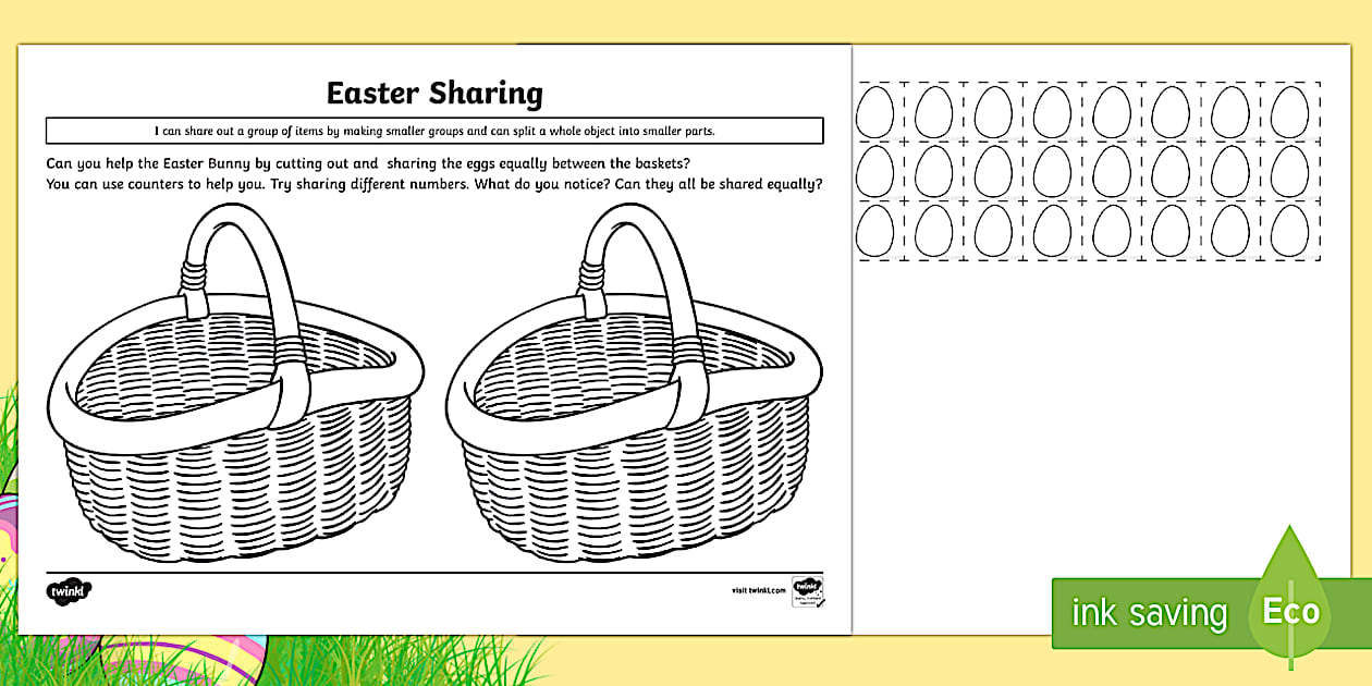 Easter Basket Sharing Activity (teacher made) - Twinkl