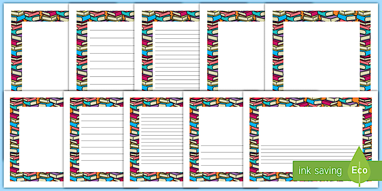 I Love Reading Landscape Page Borders | Twinkl - Twinkl