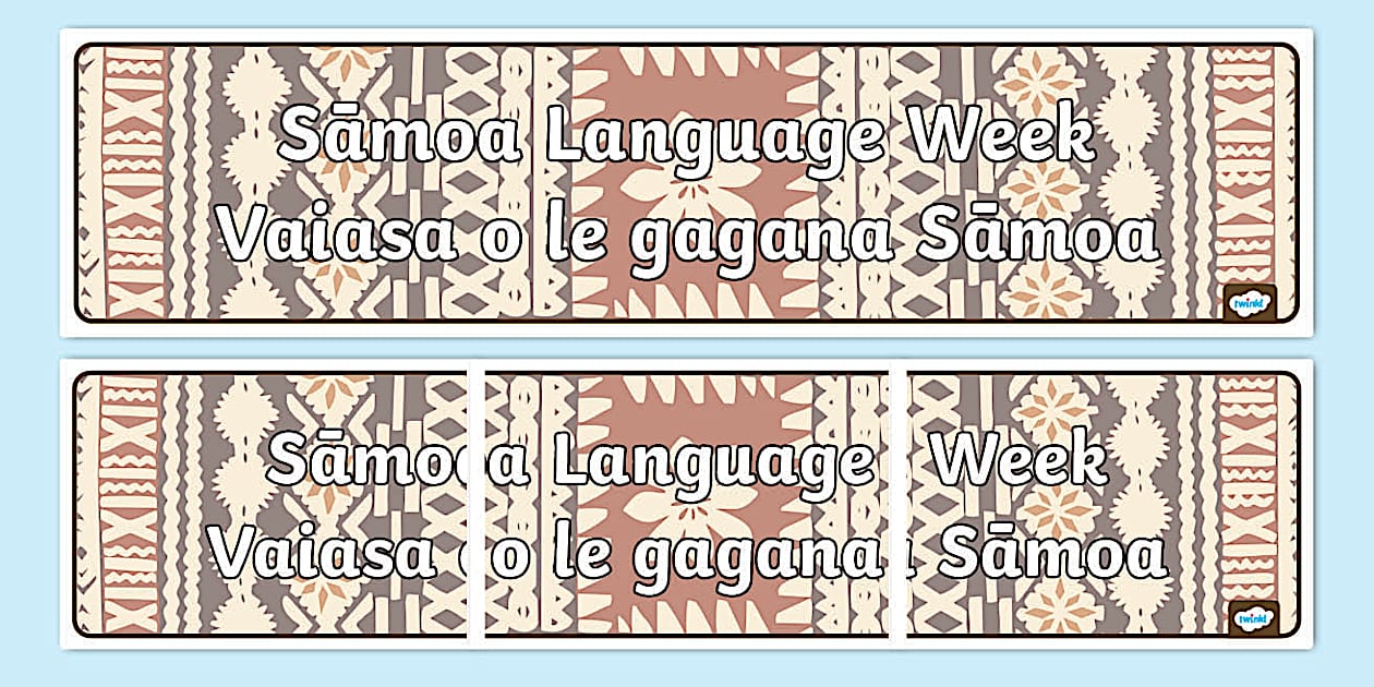 Sāmoa Language Week Display Banner - Twinkl