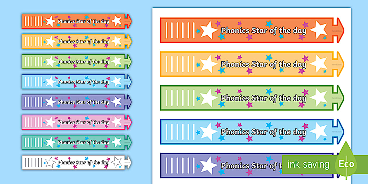 👉 Wristband Awards (Phonics Star of the Day) - Twinkl