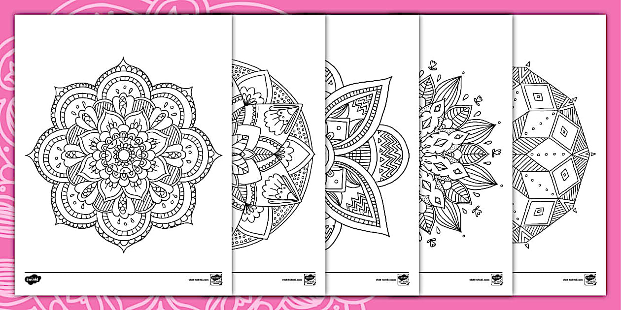 5 Awesome Mandala Coloring Pages for Kids | Twinkl USA
