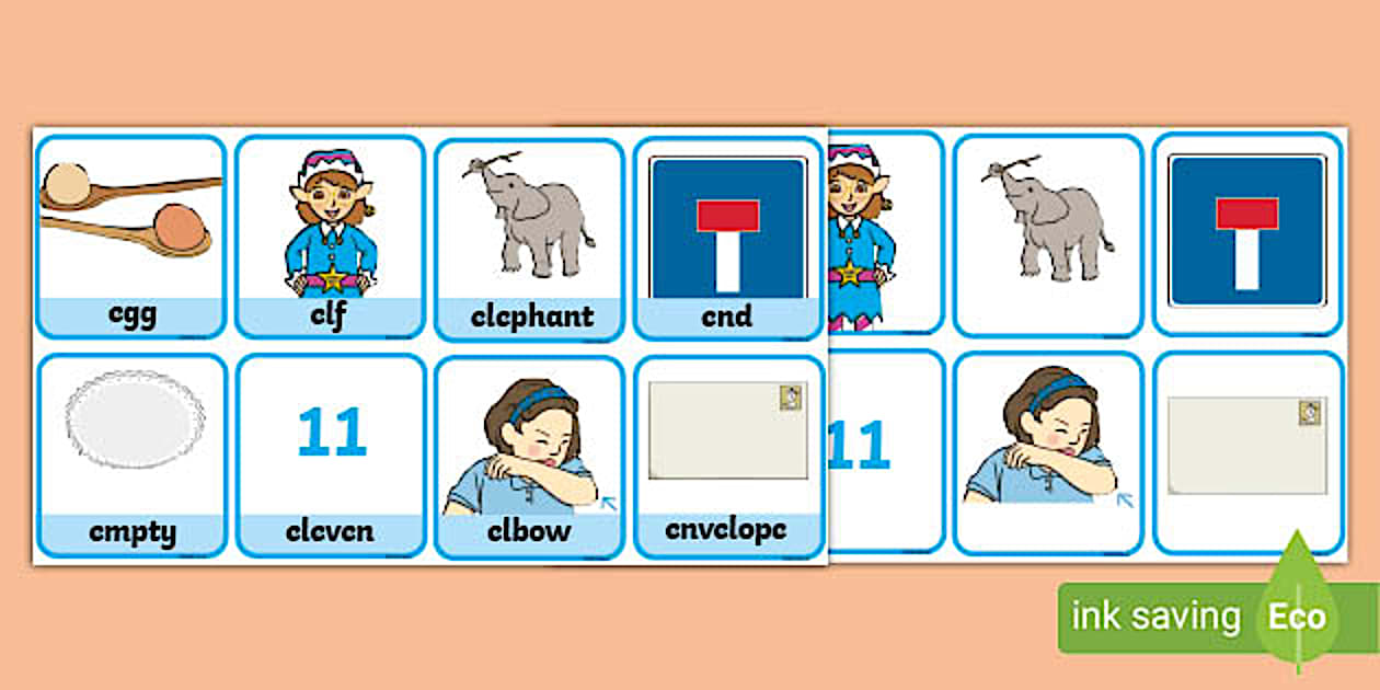 /e/ Initial Sound Cards (teacher made) - Twinkl