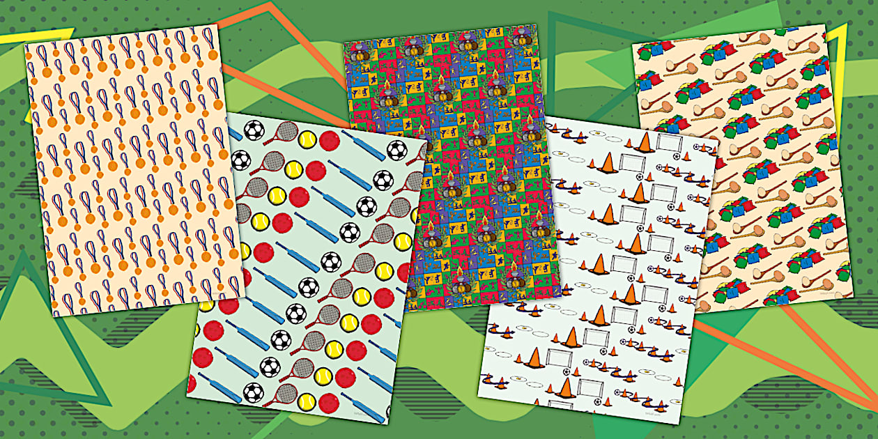 Sports Day Pattern Posters Pack (professor feito) - Twinkl