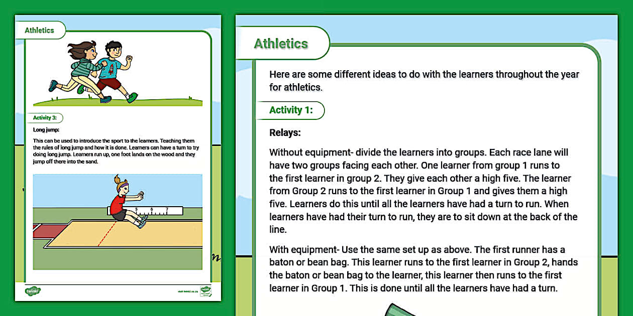 Grade 2 Physical Education: Athletics (teacher made)