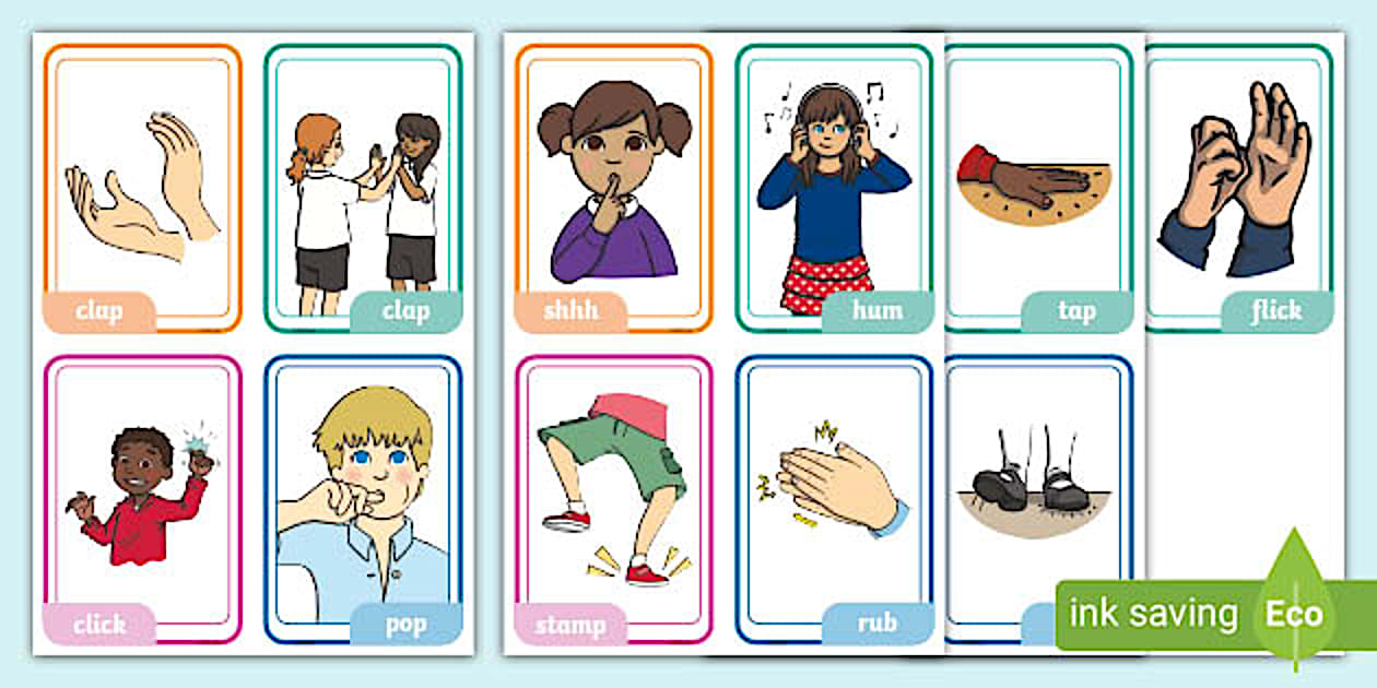 Cursive Body Percussion Flashcards (professor feito)