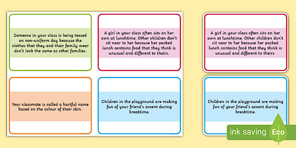 KS1 Anti-Racism Scenario Cards (teacher made) - Twinkl