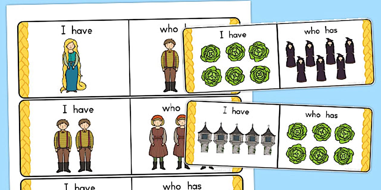 Rapunzel Loop Cards Counting Activity (Teacher-Made)