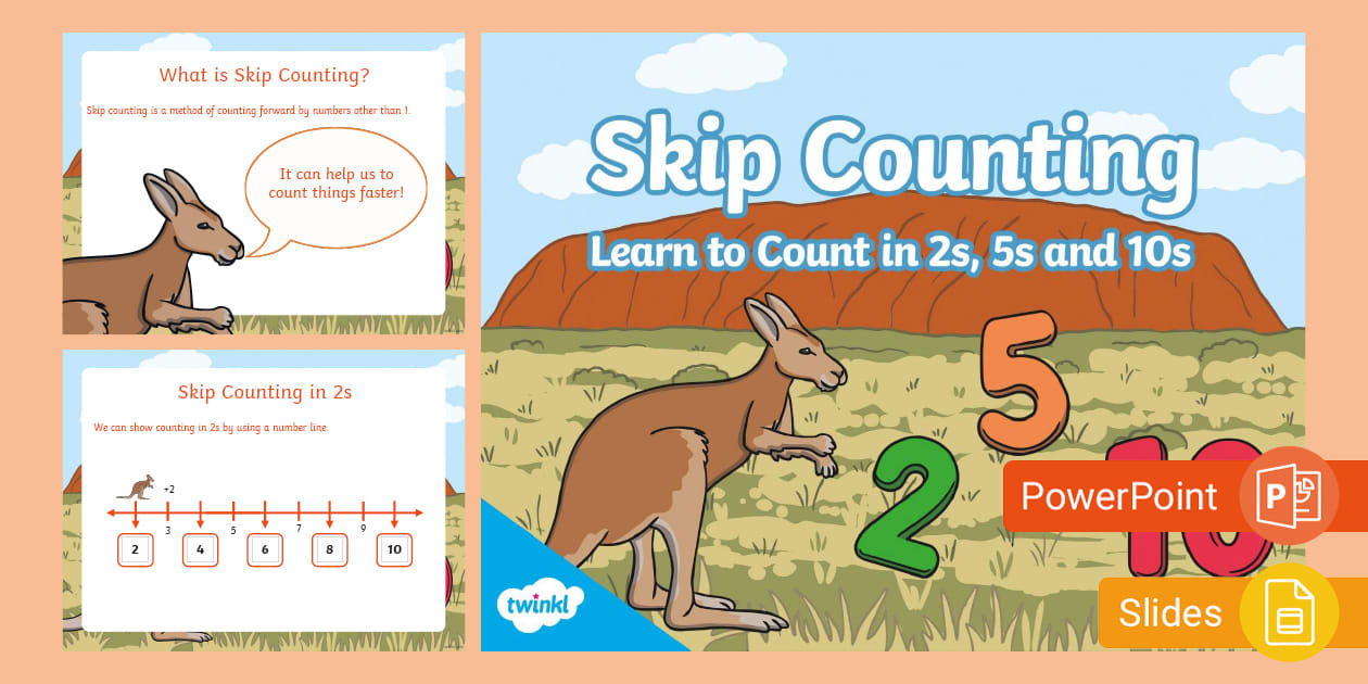 Skip Counting by 2s, 5s and 10s PowerPoint - Year 1-2 Maths