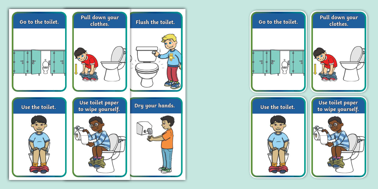 Bathroom Routine Flashcards - Twinkl Life Skills - Twinkl