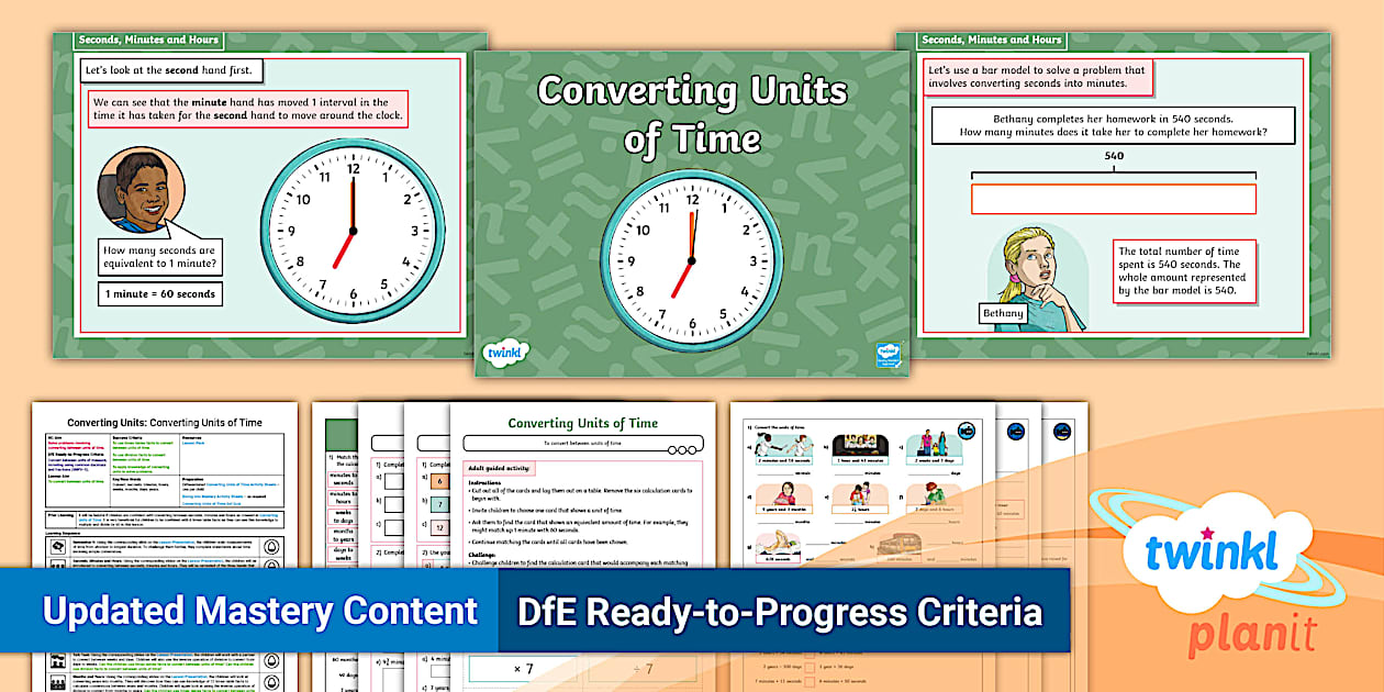 👉 Y5 Converting Units of Time Lesson Pack 5 - Twinkl