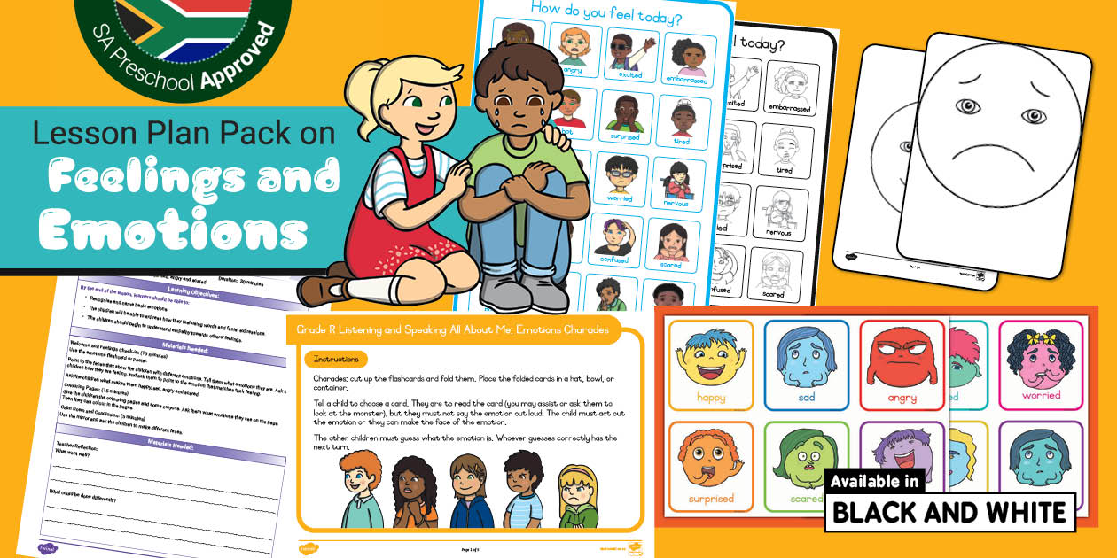 Lesson Plan Pack on Feelings and Emotions for Preschoolers