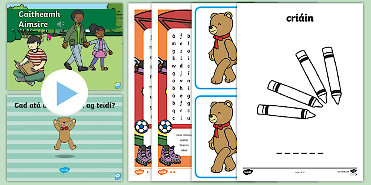 Gaeilge First/Second Class Caitheamh Aimsire Pack - Twinkl