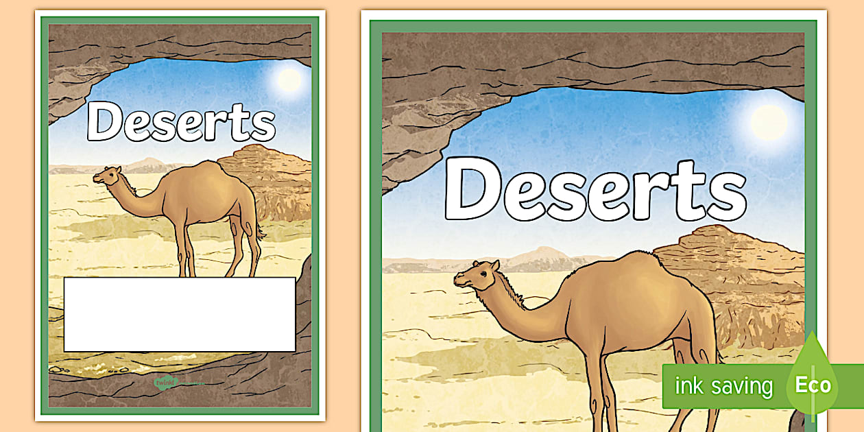 Deserts Book Cover (teacher made) - Twinkl