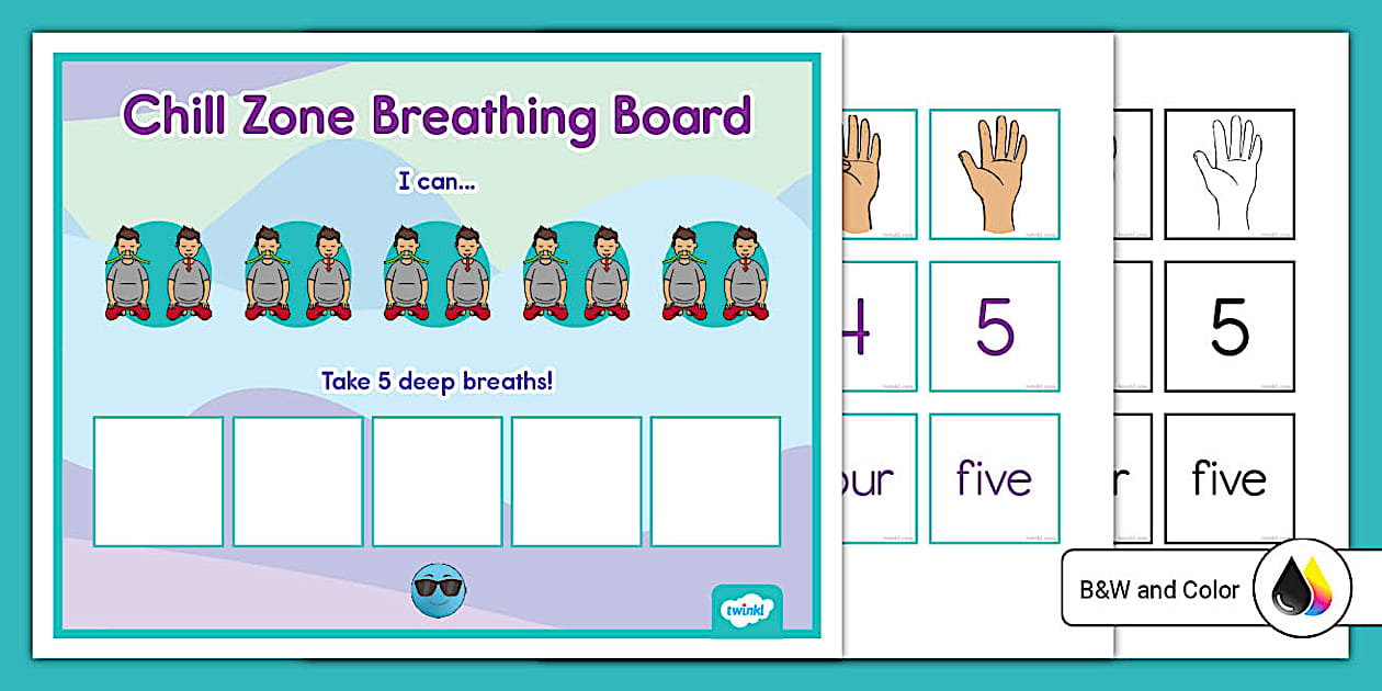 Breathing Board | National Relaxation Day | Twinkl USA