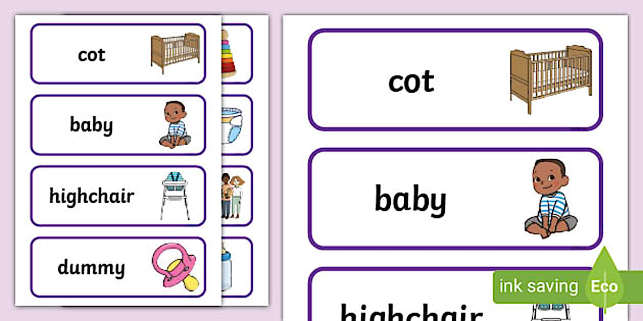 FREE! - My New Sibling Word Cards (teacher made) - Twinkl