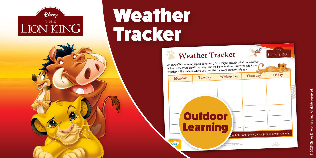 The Lion King: Pride Lands Outdoor Learning Weather Tracker