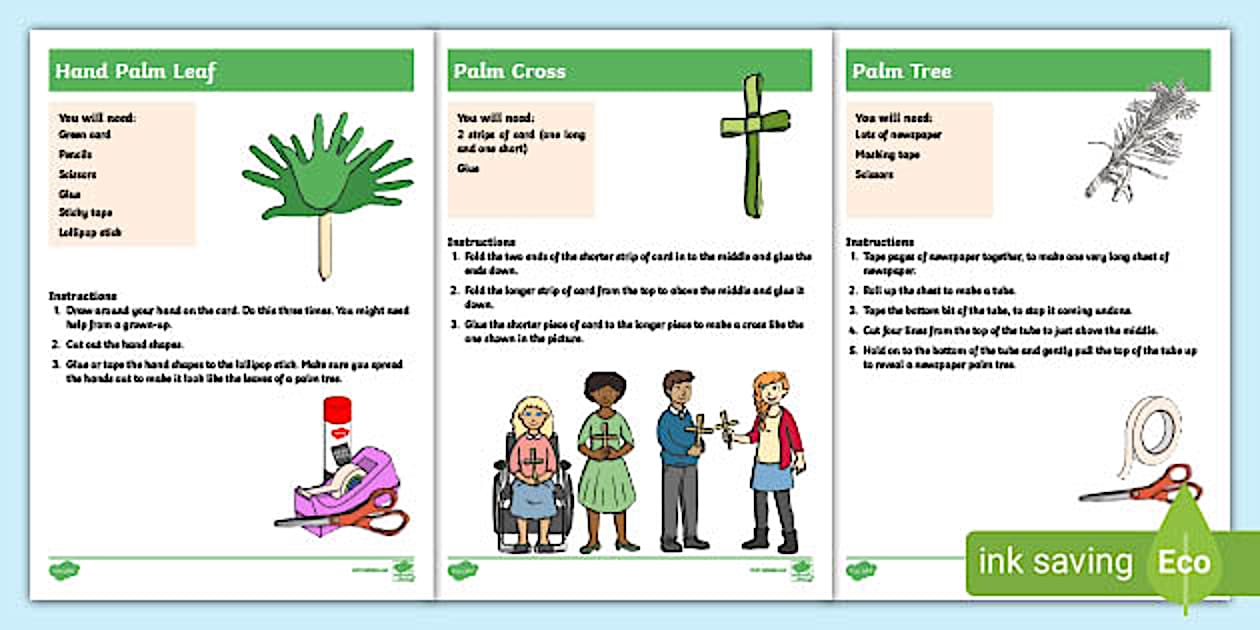 Easy Palm Sunday Crafts - Teaching Resources (teacher made)