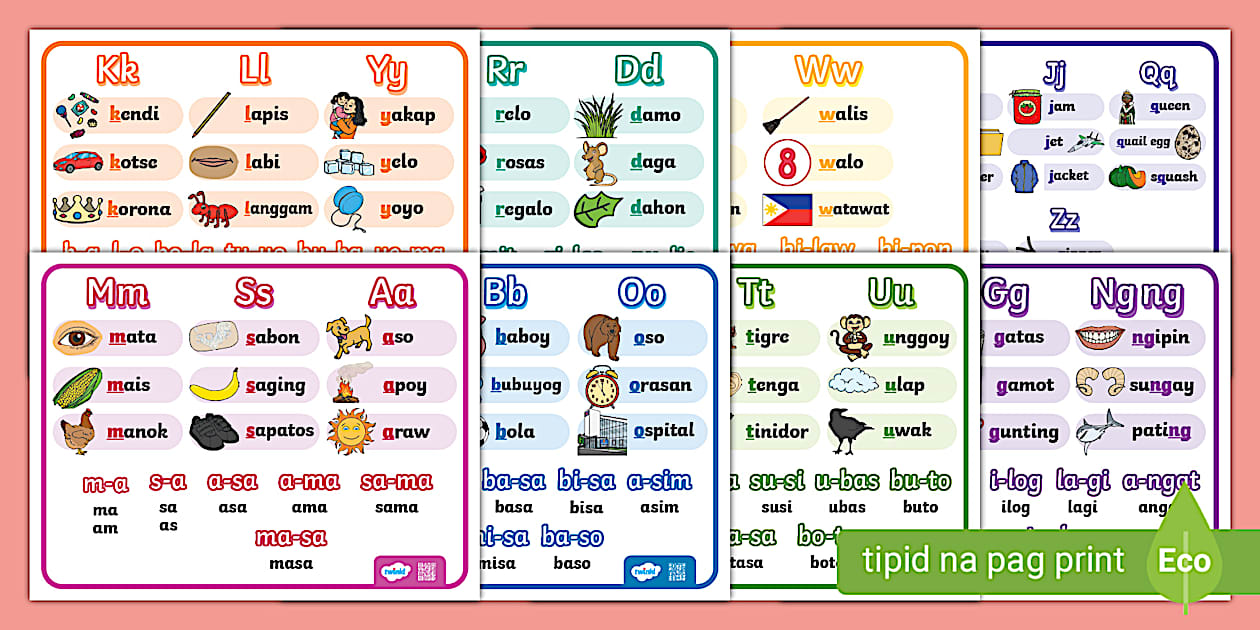 Marungko poster (Alpabetong Filipino) | Philippines | Twinkl