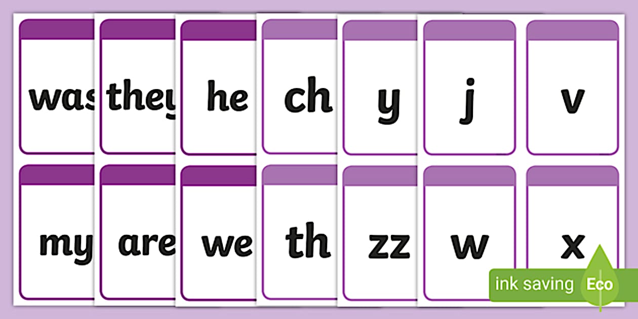 Editable Phase 3 Phonics and Tricky Words Flashcards