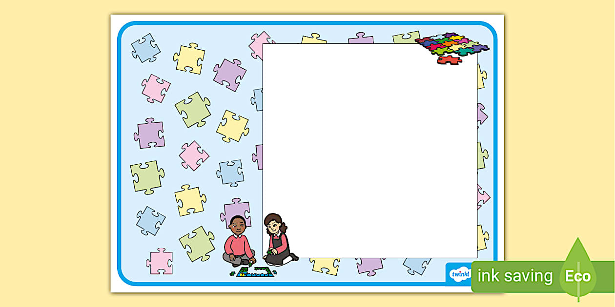 Jigsaw Photo Frame (teacher made) - Twinkl