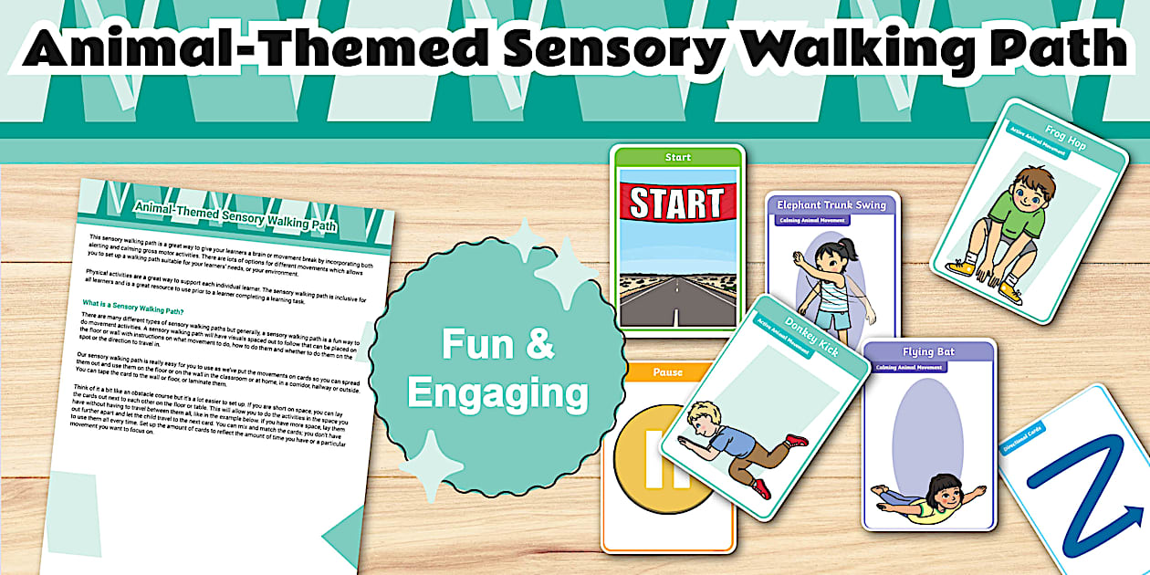 OT: Animal-Themed Sensory Walking Path