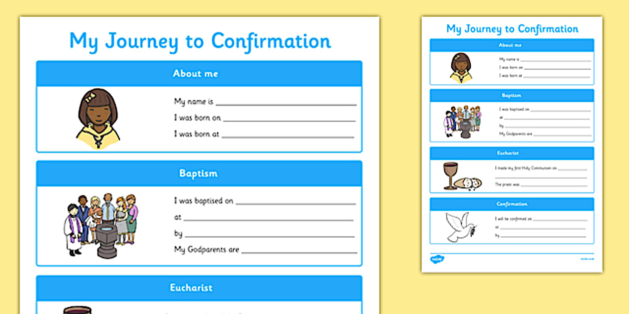 Confirmation Journal | Confirmation Resources | Twinkl