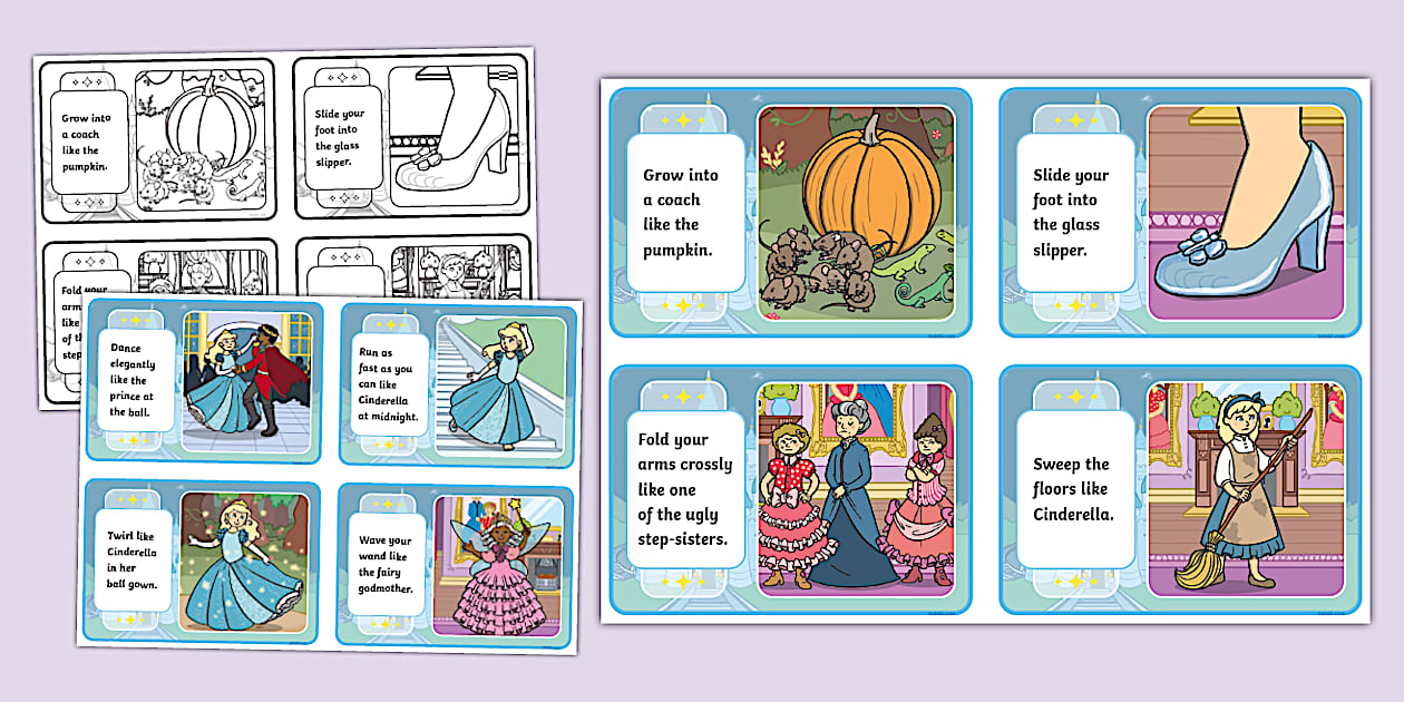 Cinderella Brain Break Action Cards (teacher made) - Twinkl