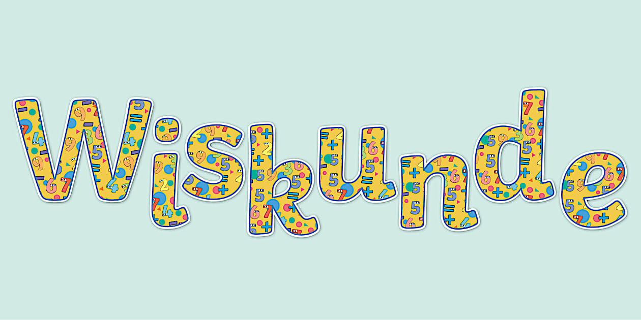 Wiskunde Aansteekbord Letters (teacher made) - Twinkl