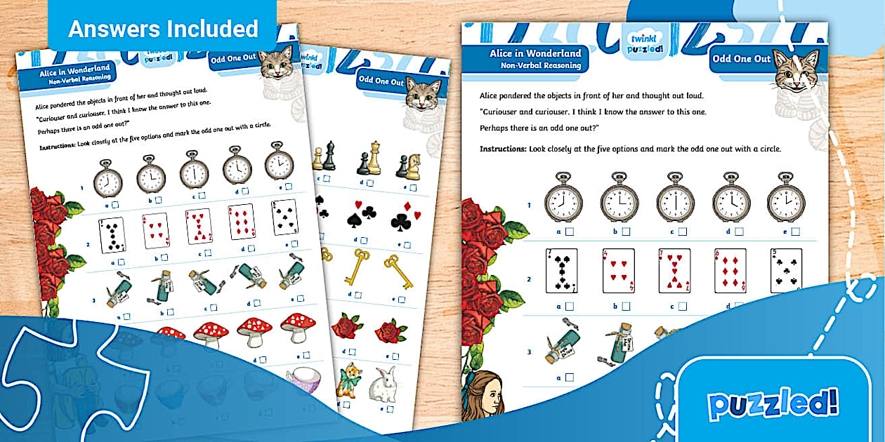 Alice in Wonderland Non-Verbal Reasoning Mystery | Puzzled