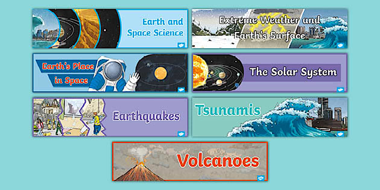 Earth and Space Science 5-6 Google Classroom Banners