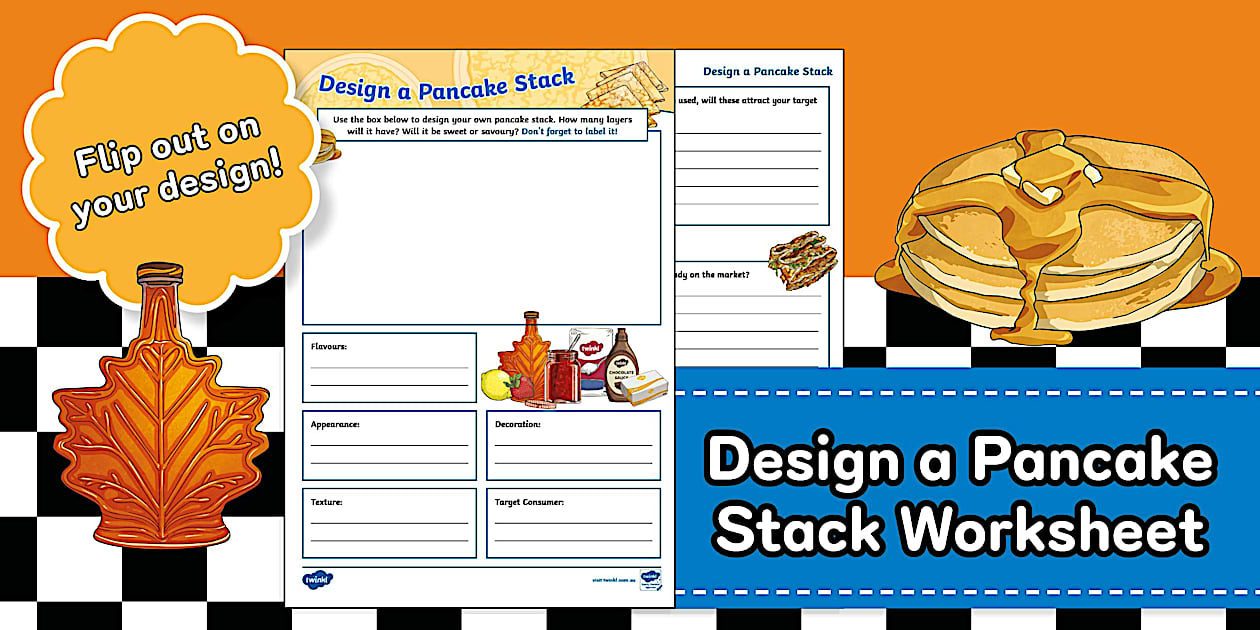 Design a Pancake Stack Worksheet