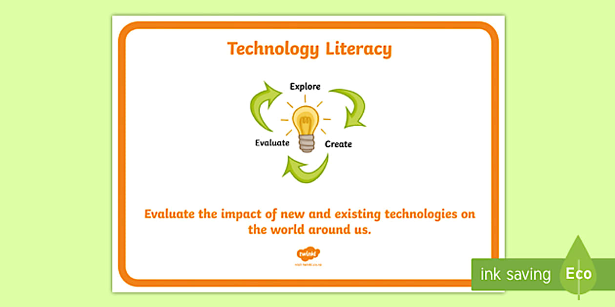 Technology Literacy Display Poster (teacher made) - Twinkl